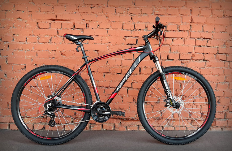 Велосипед горный 29" Spelli SX-4700 Grey/Red (2025) купить в Харькове ...