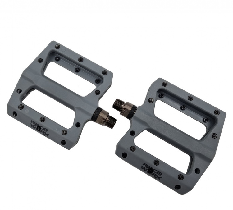 Педали велосипеда RaceWork Nylon Pedal Grey промподшипники купить в ...
